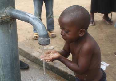 A community bores deep for water, in Democratic Republic of the Congo ...